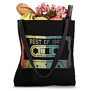 Best Of 1983 Birthday Vintage Cassette Tape Tote Bag