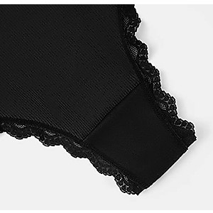 Banamic Sexy G String Thong for Women Underwear Thongs Panties for Women Black
