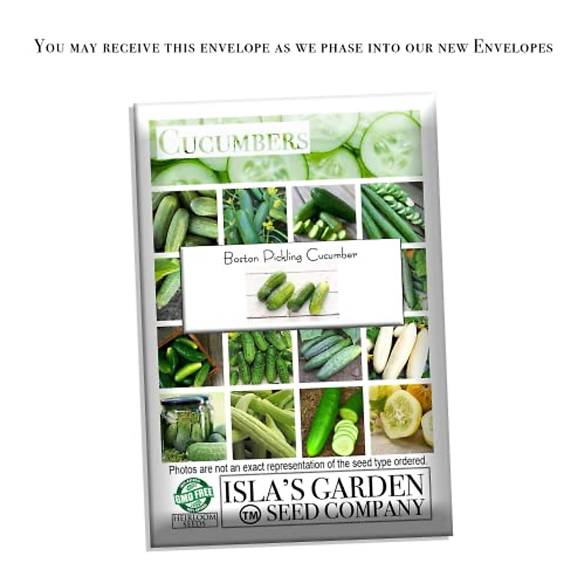 Boston Pickling Cucumber Seeds for Planting - 100+ Heirloom Seeds Per Packet, (Isla's Garden Seeds), Non-GMO Seeds, Botanical Name; Cucumis Sativus, Boston Seeds Great Home Garden Gift