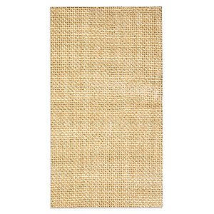 Gift Boutique 100 Burlap Printed Guest Napkins Disposable Paper Pack Dinner Rustic Natural Brown Hand Napkin Towel for Vintage Country Tan Picnic Bathroom Farmhouse Camping Wedding Baby Shower Decor