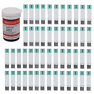 50 Count Accurate Glucose Test Strips for Diabetes Monitoring, PET Material