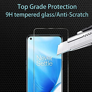 CHRINECY [5 Pack] 3Pack Screen Protector for OnePlus Nord N200 5G with 2Pack Camera Lens Protector, 9H Hardness, Anti-Scratch, Case Friendly, HD Clarity Tempered Glass