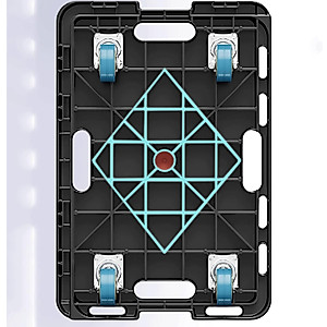 Platform Truck Small Platform Truck Can Be Spliced Flat Handtruck Metal Moving Dolly Cart 23.62 * 15.8in Flatbed Cart Portable Flat Bed Wagon Reliable