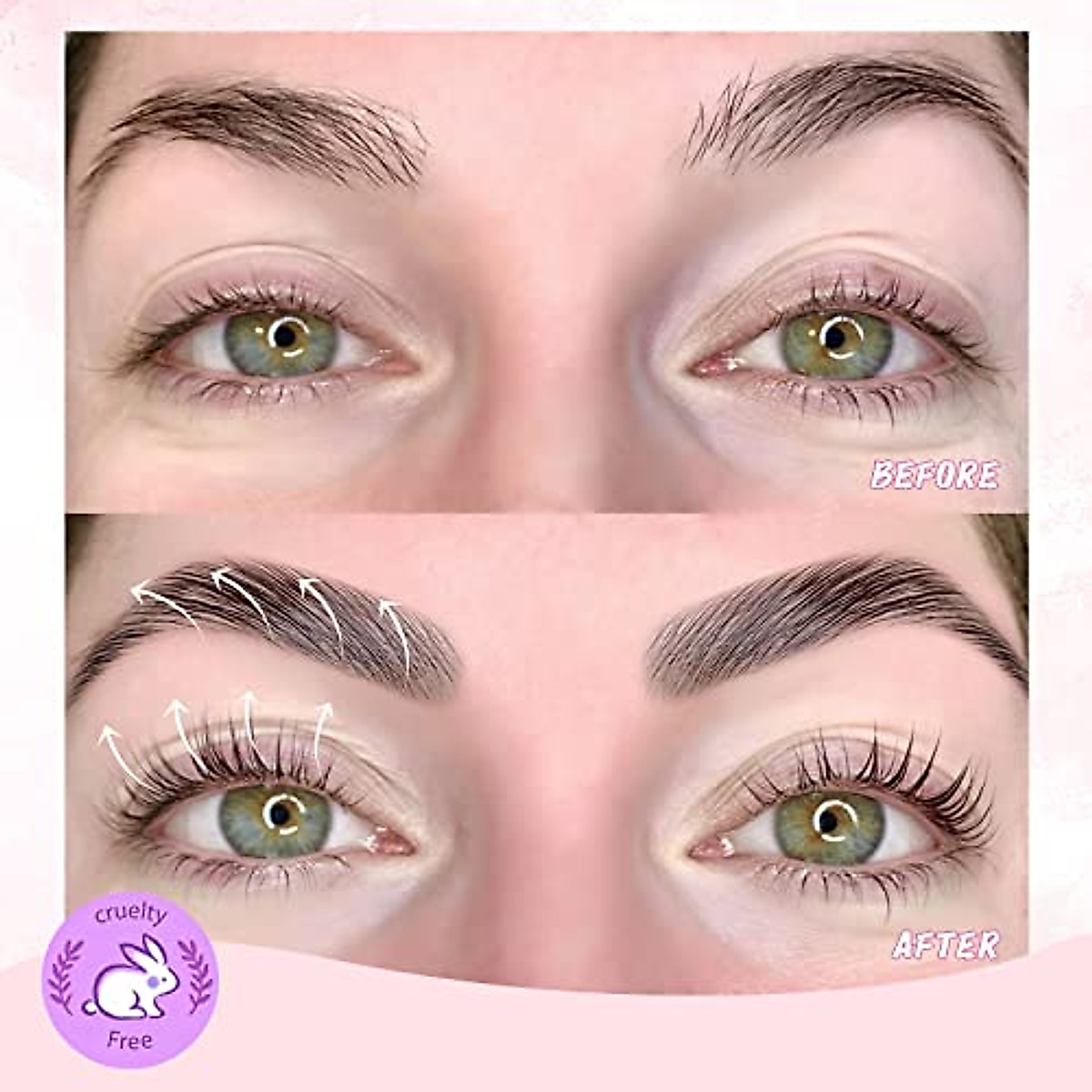 PERMANIA Lash Lift Kit, Brows Lamination Kit, Eyelash Perm Salon Quality, Keep Lashes Curling and Instant Fuller Eyebrows for 8 Weeks