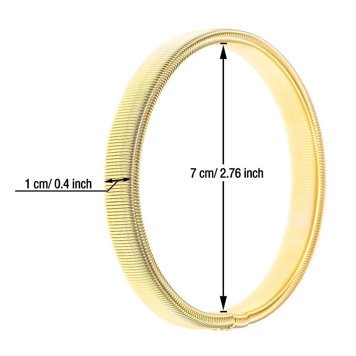 Pangda 3 Pairs Sleeve Garters Anti-Slip Shirt Sleeve Holders Garters Stretch Metal Armbands Sleeve Garters for Women Men