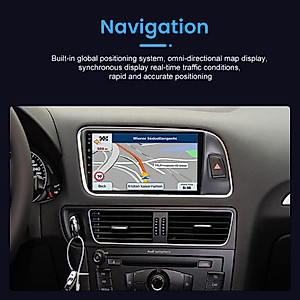 Car Radio Stereo for Audi Q5 2010-2018, Biorunn Android 11 9 inch Octa Core Car GPS Wireless Carplay Android Auto Head Unit Navigation IPS Touchscreen Support BT FM AM RDS, 4GB RAM 64GB ROM