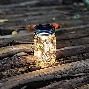 CozyHome 3X Solar Mason jar Lights Outdoor Waterproof | Mason jar Light | Mason jar Lights Solar Powered | LED White Light Jars Outside | Mason jar Solar Lights for Garden or Patio | Mason jar Decor