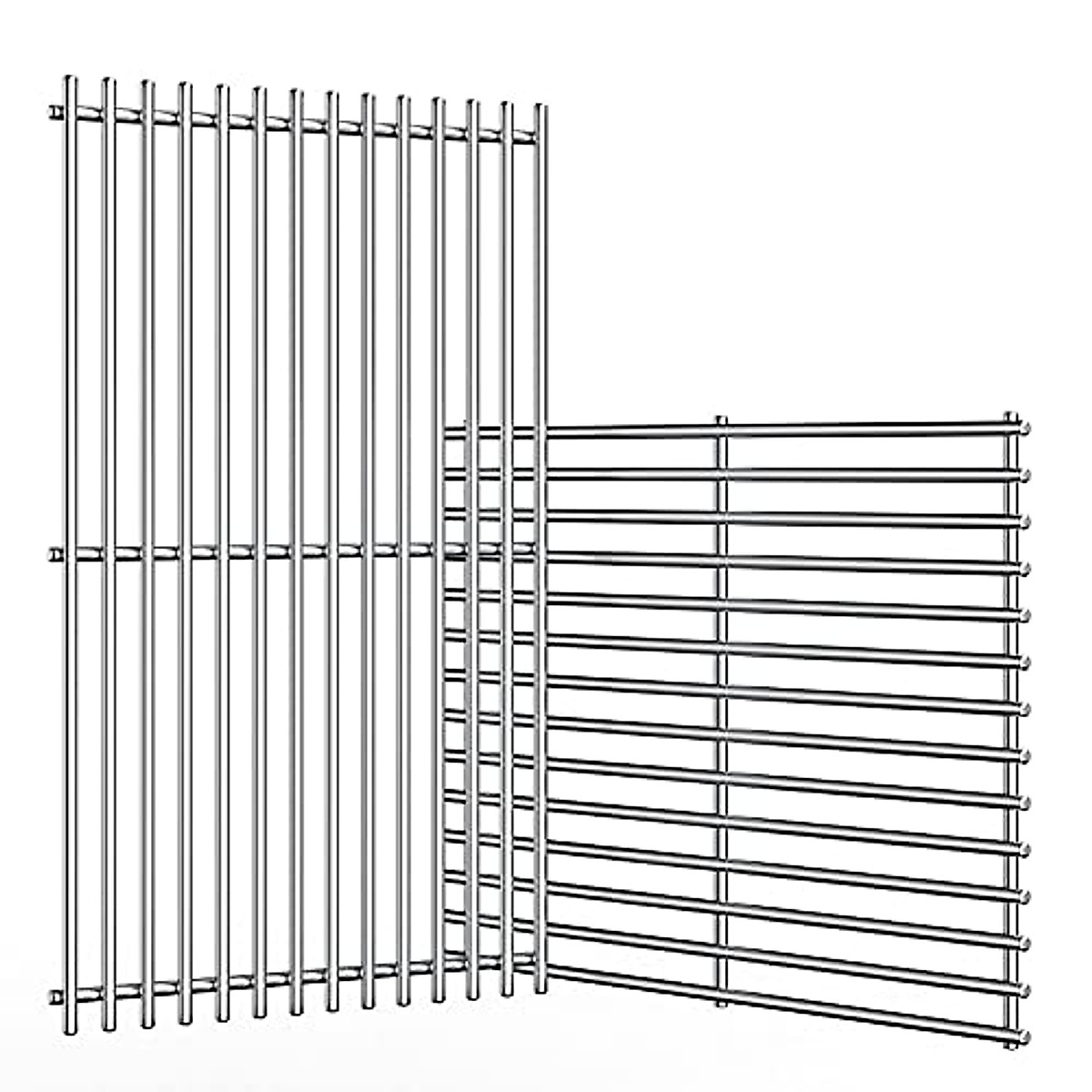 Uniflasy 17 Inches Stainless Steel Cooking Grid Grates Replacement for Charbroil 463250509, 463250510, Thermos 461262409, Grill Master 720-0737, 720-0670E, Vermont Castings, Great Outdoors Gas Grills