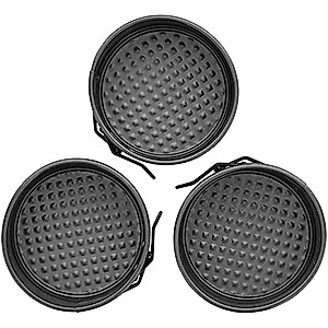 Wilton 4-Inch Mini Springform Pans for Mini Cheesecakes, Pizzas and Quiches, 3-Piece Set, Steel