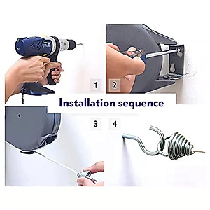 Retractable Clothesline, up to 40 feet Long, can Bear 30 pounds, Easy to Carry, Simple to Install, and can be Used Indoors and Outdoors (Green)