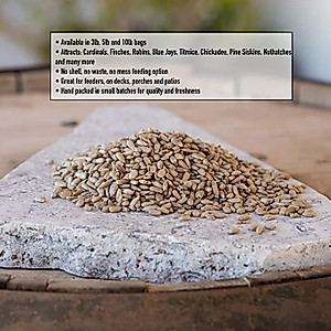 Desert Valley Premium Sunflower Seed Hearts and Chips - Wild Bird Food, Cardinals, Jays & More (10-Pounds)