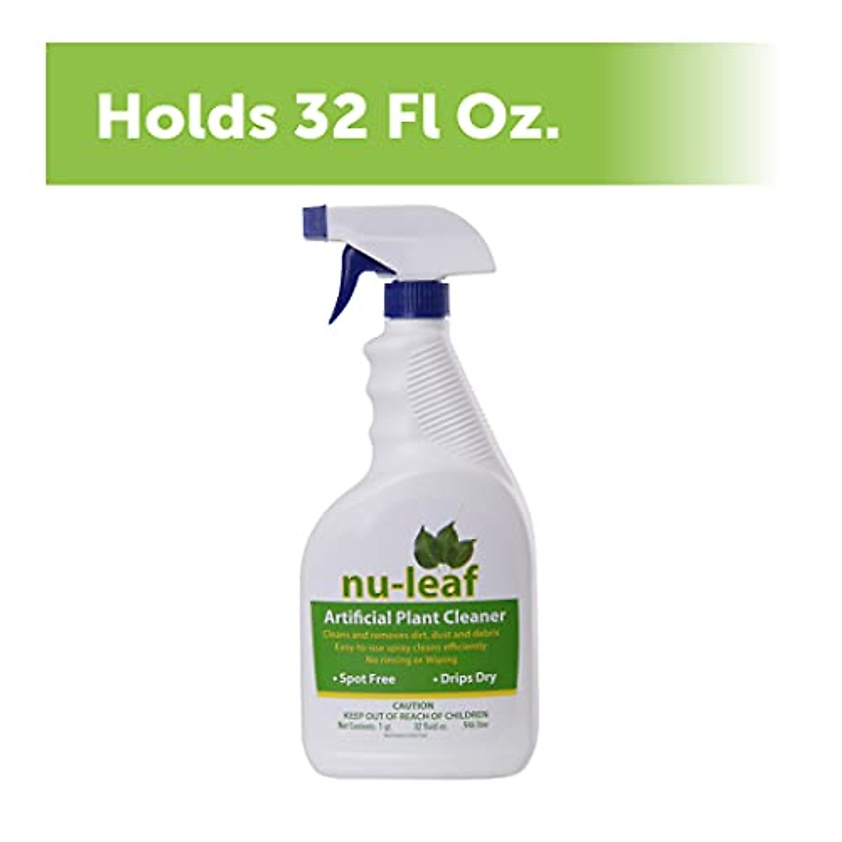 Nudell Nu-Leaf Spray & Drip-Dry Artificial Tree and Silk Plant Cleaner 32 FL.OZ (T9996)