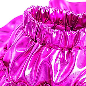 Somlatrecy Girls' Metallic Skirt Toddler Gold Tutu Skirt for Girls Sequin Skirt Rose 7 Years