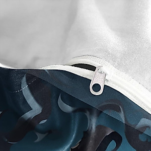 EVMILA Japanese Cartoon Ninjas 3D Print Comforter Covers Duvet Cover for Boys Girls Quilt Cover Soft Microfiber with Zipper Closure with Pillow Cases Bedding Set 3 Pieces Full（203x228cm）