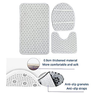 daweitianlong 4 Piece Anime Shower Curtain Set with Non-Slip Rug, Thickened Toilet Lid Cover and Bath Mat,Waterproof Anime Shower Curtain Sets for Bathroom with 12 Hooks 59x71 inch, 14