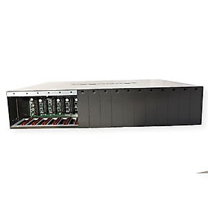 TRENDnet 16-Bay Fiber Converter Chassis System, Hot Swappable, Housing for up to 16 TFC Series Media Converters, Fast Ethernet RJ45, RS-232, SNMP Management Module, Lifetime Protection, TFC-1600