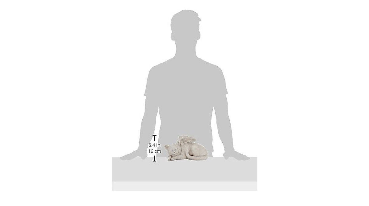 Design Toscano Cat Angel Memorial Statue - Peaceful Pet Tribute
