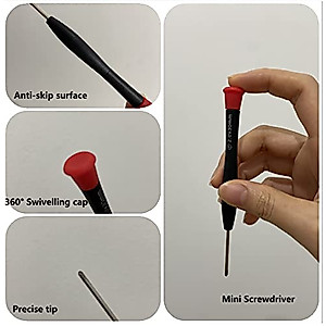 bayite Eyeglass Repair Kit Sunglass Glasses Repair Kit with Screws Assorted Tweezers Screwdriver Nuts Stainless Steel Screws Tool for Watch 1000Pcs