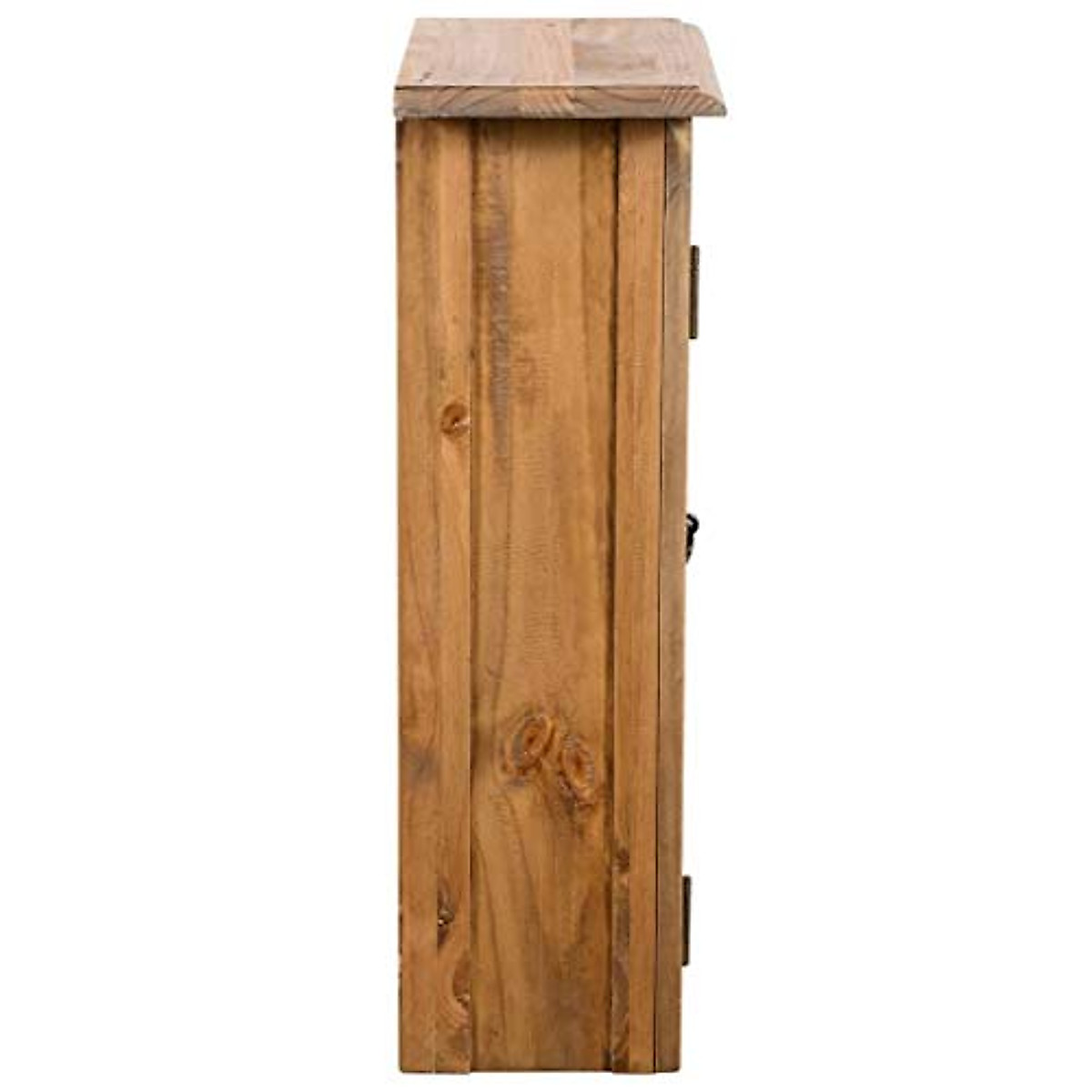 Farmhouse Wall Storage Cabinet with Door and Shelve, Medicine Cabinet Wall Cabinets Over The Toilet Pinewood 16.5"x9.1"x27.6"