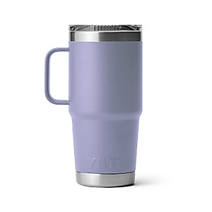 YETI Rambler 20 oz Travel Mug, Stainless Steel, Vacuum Insulated with Stronghold Lid, Cosmic Lilac