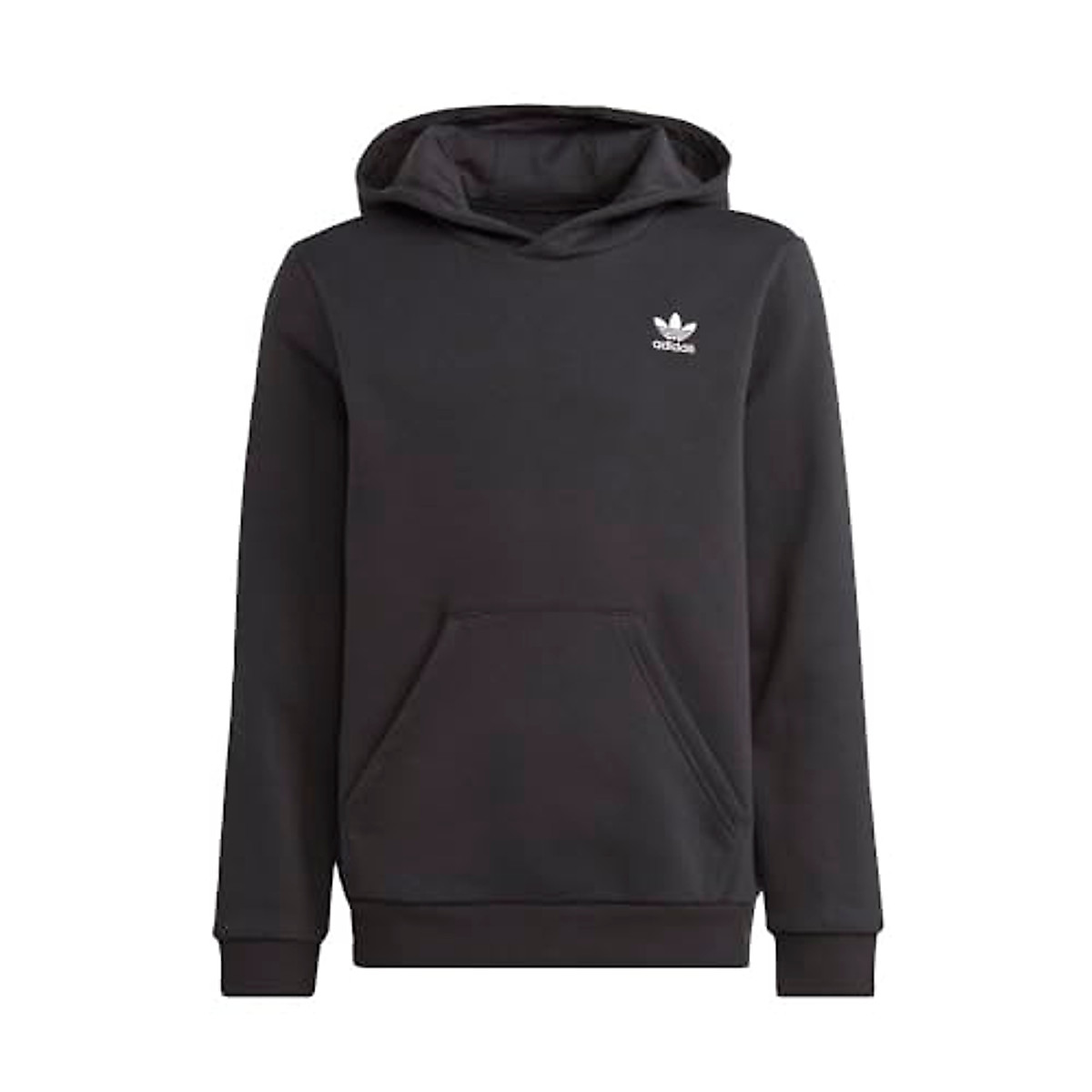 adidas Originals unisex child Adicolor Hoodie Hooded Sweatshirt, Black/White, Large US