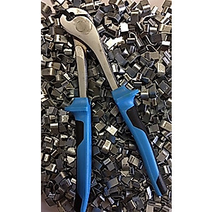 Best J-Clip Pliers + 2 LBS of J-Clips, Comfort Blue handle j-pliers J-clip pliers j-pliers by RNL RabbitNippLes