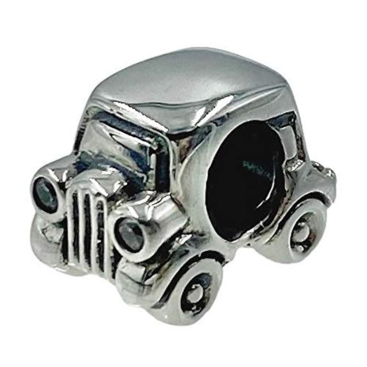BOLENVI Jeep Car Truck 925 Sterling Silver Charm Bead For Pandora & Similar Charm Bracelets or Necklaces
