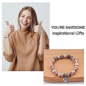 NANOOER Gifts for Women Inspirational Bracelets for Women Gifts for Graduation Birthday Christmas Mothers day Valentines Thanksgiving Teacher Appreciation Gifts for Her Mom Best Friend Sister Women Girls