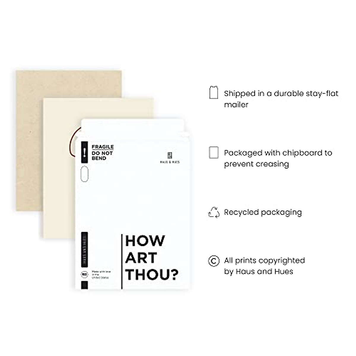 HAUS AND HUES Female Figure Wall Art Line Drawing - Single Line Drawing Wall Art | Woman Art Print Line Art Wall Decor Minimalist Wall Decor | 12" x 16" UNFRAMED (Silhouette Lipstick)