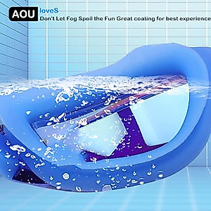 Aouloves Kids Swim Goggles 2 Pack,Anti Fog No Leaking Clear Vision Water Pool Swimming Goggles for Age 3-9