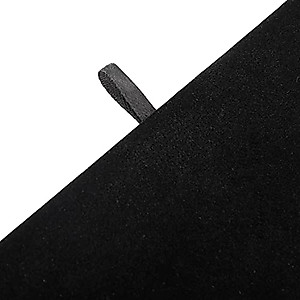 Juvale 6 Pack Velvet Jewelry Display Tray for Selling and Displaying Necklaces, Earrings, Jewels, Bracelets, Anklets, Rings, Gemstones, Chains, Brooches (Black, 14 in)