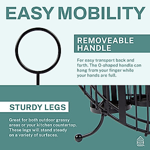 Home Intuition Picnic Caddy - Silverware Caddy Utensil Holder for Party - Plate and Utensil Caddy for Parties - Cutlery and Flatware Holder for Outdoor Table, Camping, BBQ, Countertop