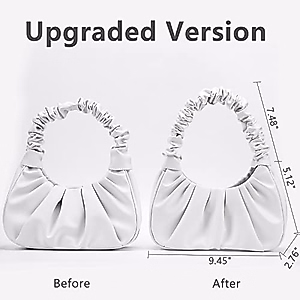 Y2K Purse Bags Chic Pouch Bag Vegan Leather Vintage Hobo Handbag Mini Shoulder Bag Underarm Bag Purse for Women