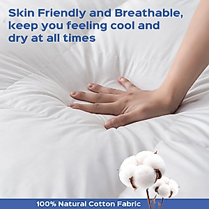 ZUBISU 2 Inch Extra Thick Mattress Topper,1200 GSM Fusion Goose Down Feather Filled Bed Mattress Pad,4 Anchor Elastic Bands (28"x52")