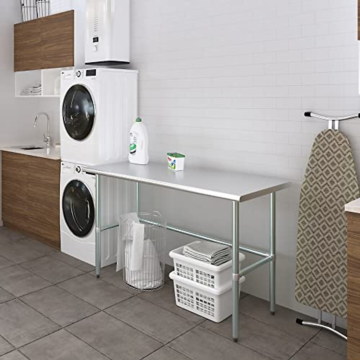 24" x 60" Open Base Stainless Steel Work Table | Residential & Commercial | Food Prep | Heavy Duty Utility Work Station | NSF