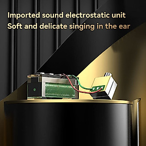 TRN BAX Four-Unit Flagship Electrostatic Iron Headphones, BA+1DD+2EST Hybrid Metal HiFi in Ear Monitor for Running Sport (4.4mm)