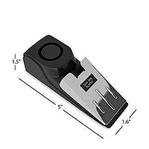 Upgraded Door Stop Alarm Hotel Door Security Devices - Tools for Traveling Door Stopper Home Safety