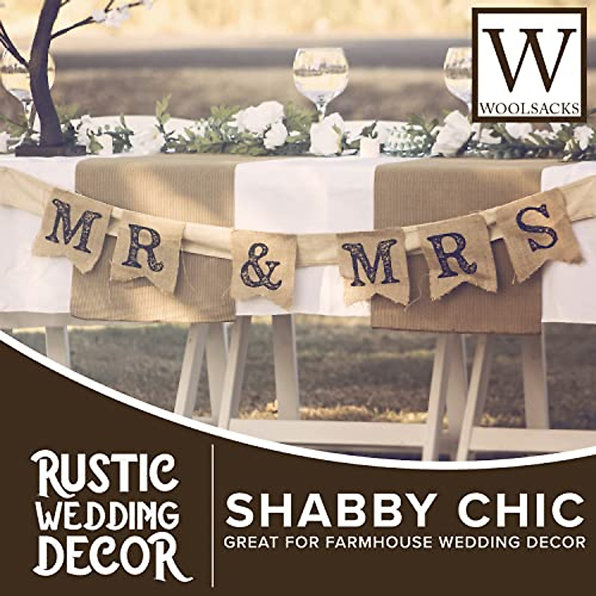 Woolsacks Burlap Fabric by The Yard | 40" Wide x 5 Yard Long | Natural Jute Burlap Fabric 5 Yards