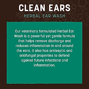 Earth Animal Herbal Remedies | Clean Ears Ear Wash | 4 fl oz