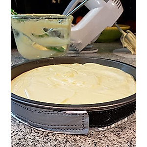 Regency Wraps EvenBake Cake Strips For Moist, Even Cakes, Pack of 2 30" Strips, Silver