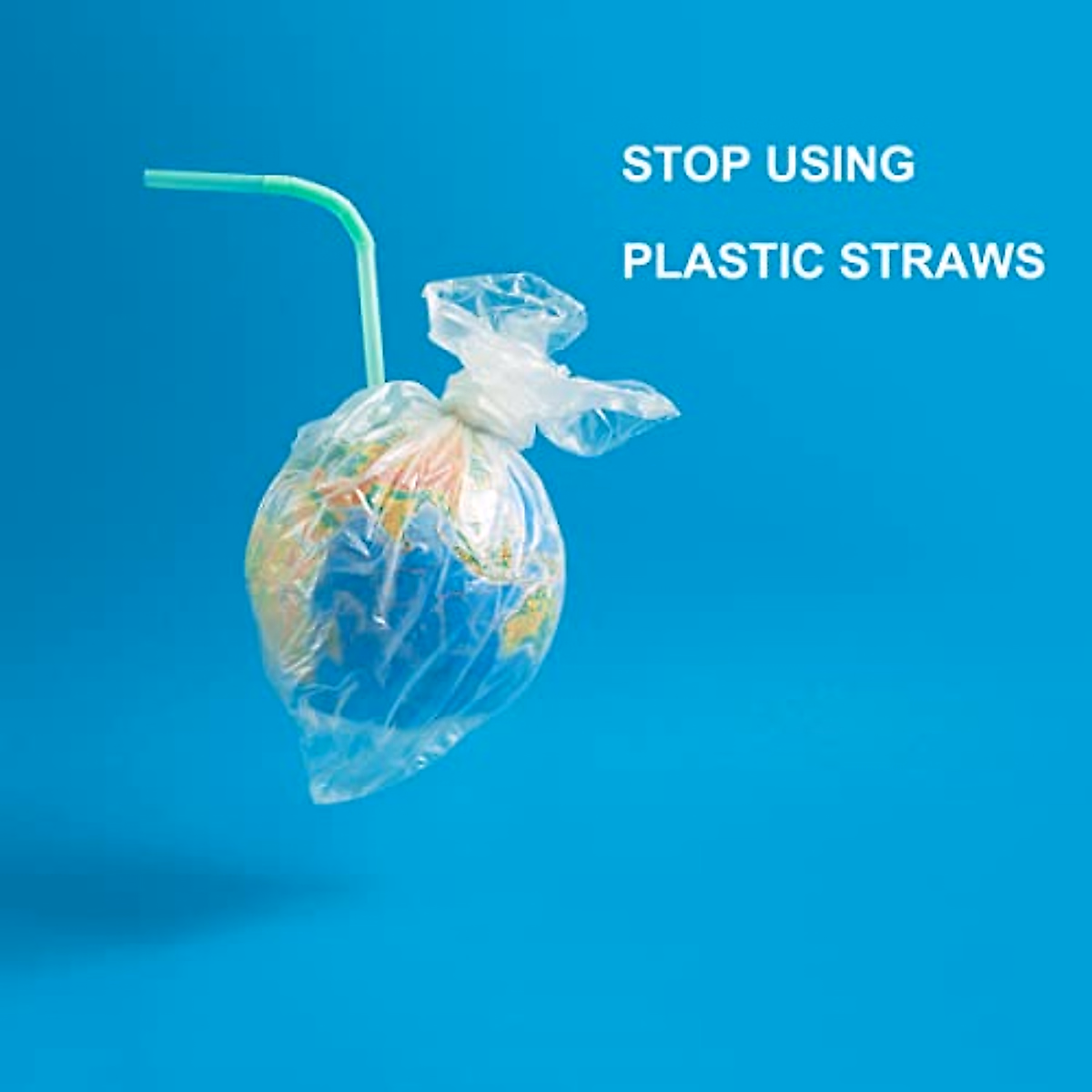 200 Count 100% Plant-Based Wrapped Compostable Straws - Plasticless Biodegradable Flexible Drinking Straws - A Fantastic Eco Friendly Alternative to Plastic Straws