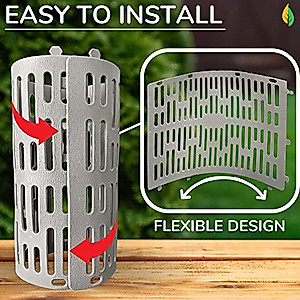 Plantem Tree Trunk Protector (6 Pack) - Durable Tree Guard Panels Protect from Trimmers, Mowers & Sun | Weather-Proof Tree Protectors Interlock for Custom Fit | Grey Color Tree Guards Trunk Protector