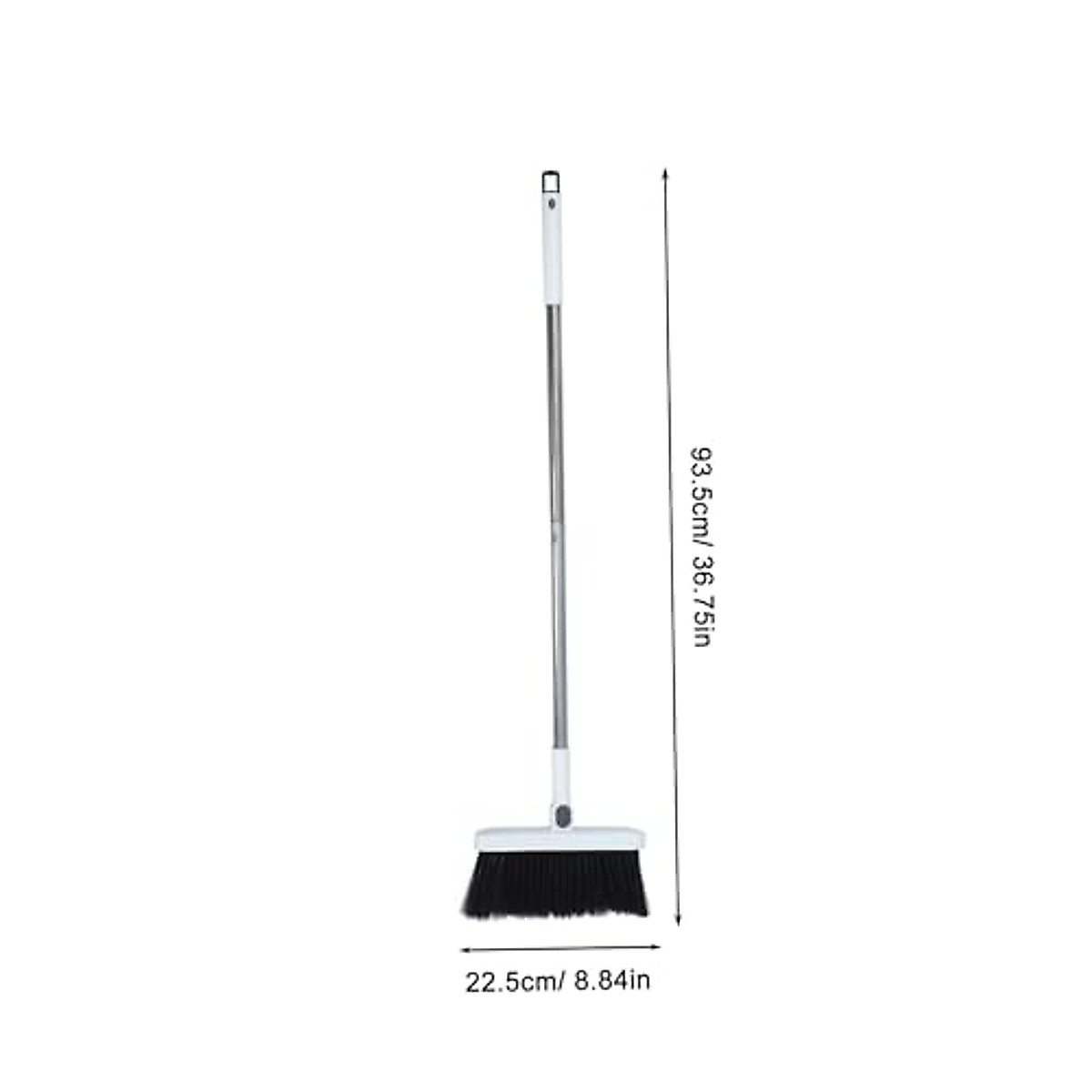 BUTIFULSIC Set Broom Dustpan Set Brooms Sweeeping Material Mini Cleaning Favor Long Handle Cleaning Broom Floor Broom Kit Kitchen Broom Home Cleaning Device Lobby Broom Stainless Steel White