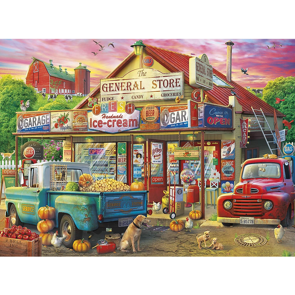 Buffalo Games - Eduard - Country Store - 1000 Piece Jigsaw Puzzle for Adults Challenging Puzzle Perfect for Game Nights