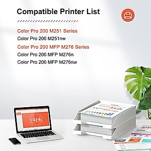 v4ink Remanufactured Toner Cartridge Replacement for HP 131X 131A CF210A CF210X CF211A CF212A CF213A Toner High Yield KCMY Color Set for HP Pro 200 M251nw M251n MFP M276nw M276n M251 Printer