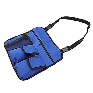 Jeanoko Chair Side Pocket Organizer, Waterproof Camping Chair Hanging Bag Easy to 600D Oxford Cloth for Beach Chairs(Blue)