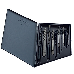 Drill America DEWEZS1-5W/DRL Screw Extractor Set with Left Hand Drill Bit, 1-5, Dew Series