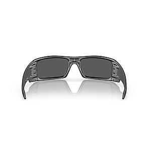 Oakley Men's Oo9014 Gascan Rectangular Sunglasses, Steel/Prizm Black Polarized, 60 mm + 1