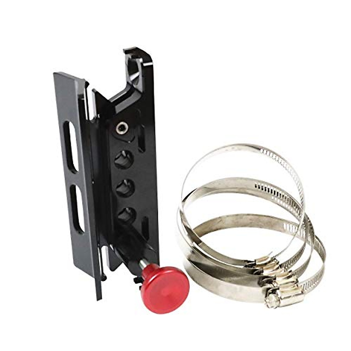 Quick Release Adjustable Aluminum Fire Extinguisher Holder Mount Bracket Compatible with for Jeep Wrangler UTV Polaris RZR Ranger Camper Van with Pillar