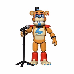 Funko Action Figures! Set of 5 - Five Nights at Freddy's - Security Breach - Pizzaplex - Glamrock Chica, Glamrock Freddy, Montgomery Gator, Roxanne Wolf and Vanny